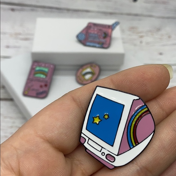Jewelry | Tech Old School Enamel Pin | Poshmark